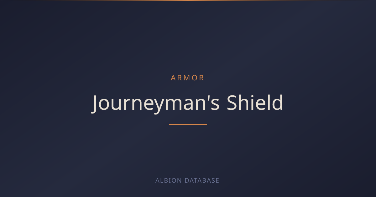 Albion Online Journeyman's Shield — Armor Stats & Spells - Albion ...