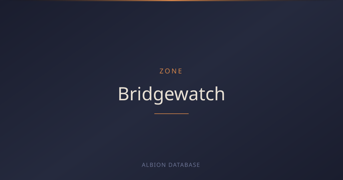 Albion Online Bridgewatch — Zone Guide & Resources - Albion Online Database
